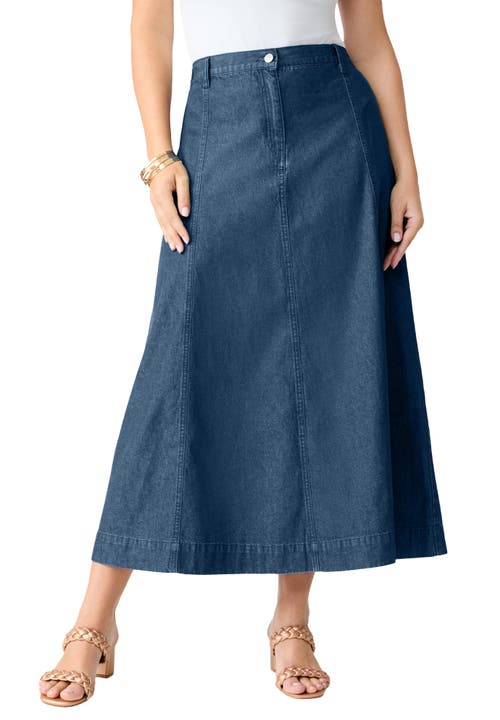 ROAMAN'S ROAMAN'S 7 A-line Maxi Skirt